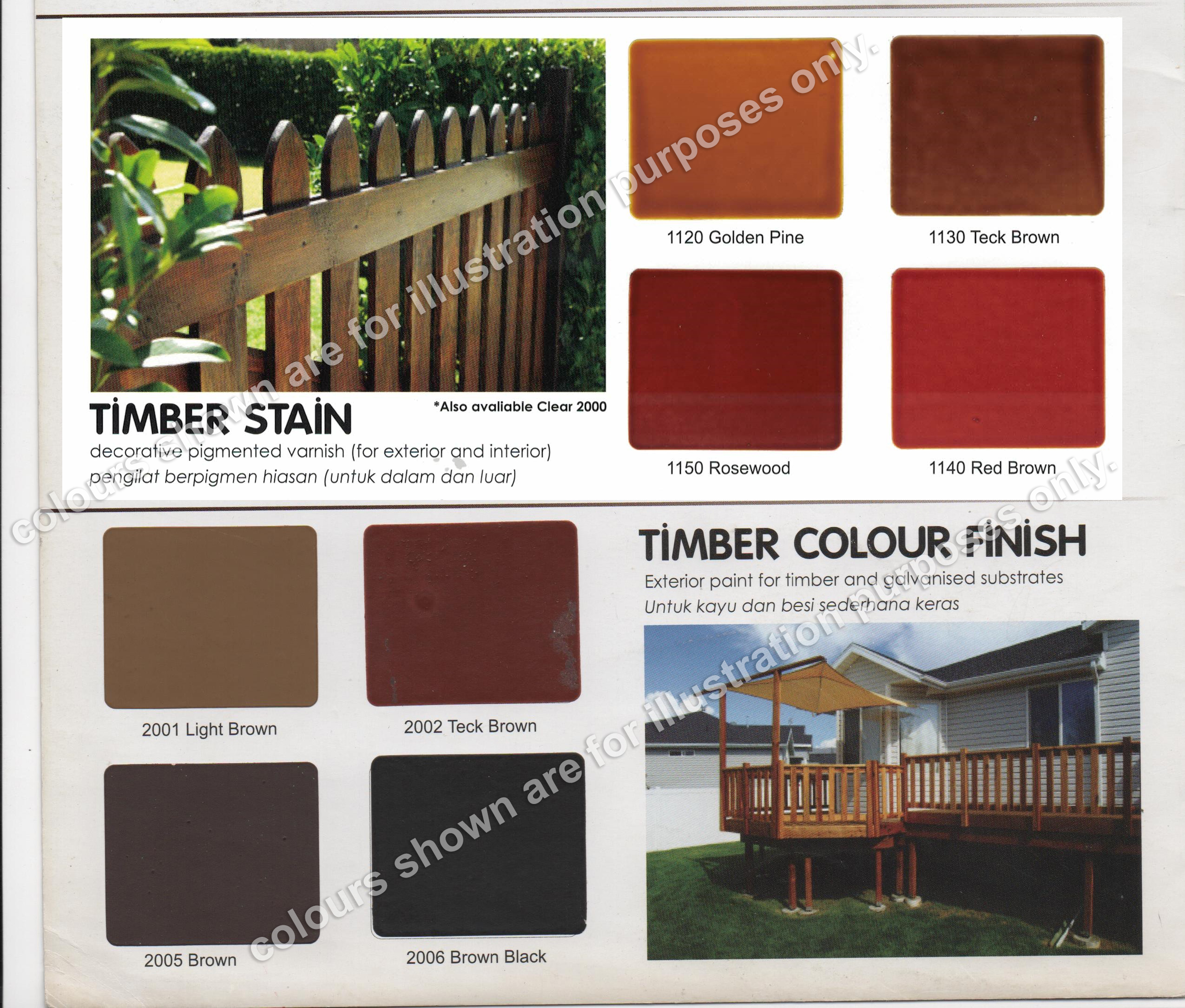 CM Timber Colour Finish | CM Paints Johor Bahru | Malaysia